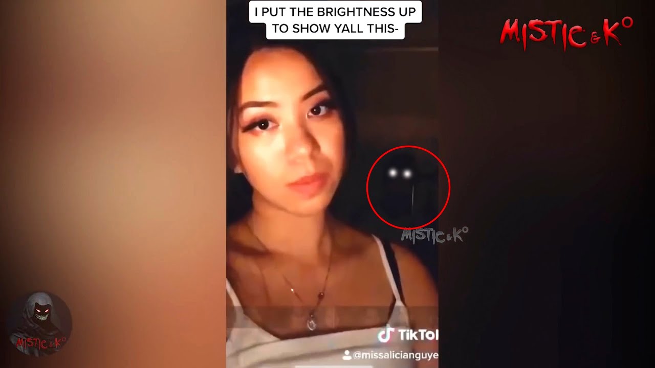 Real Ghost Videos. Ghostly figure suddenly appeared behind the shoulder ...