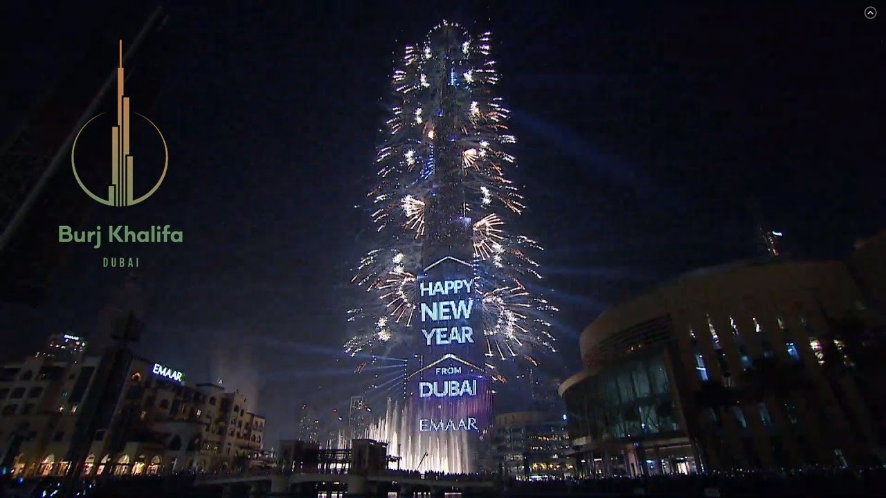 Burj Khalifa Fireworks FULL | Dubai New Year 2019 - YouTube