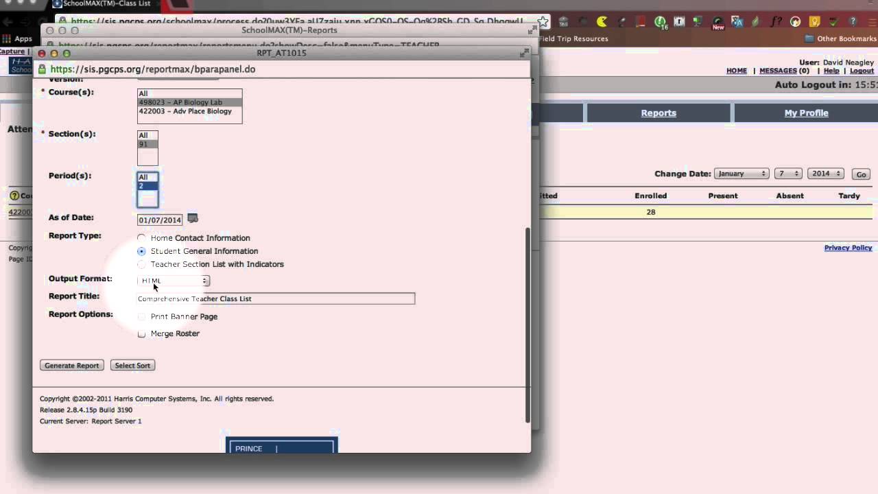 Create a Roster with SchoolMax - YouTube
