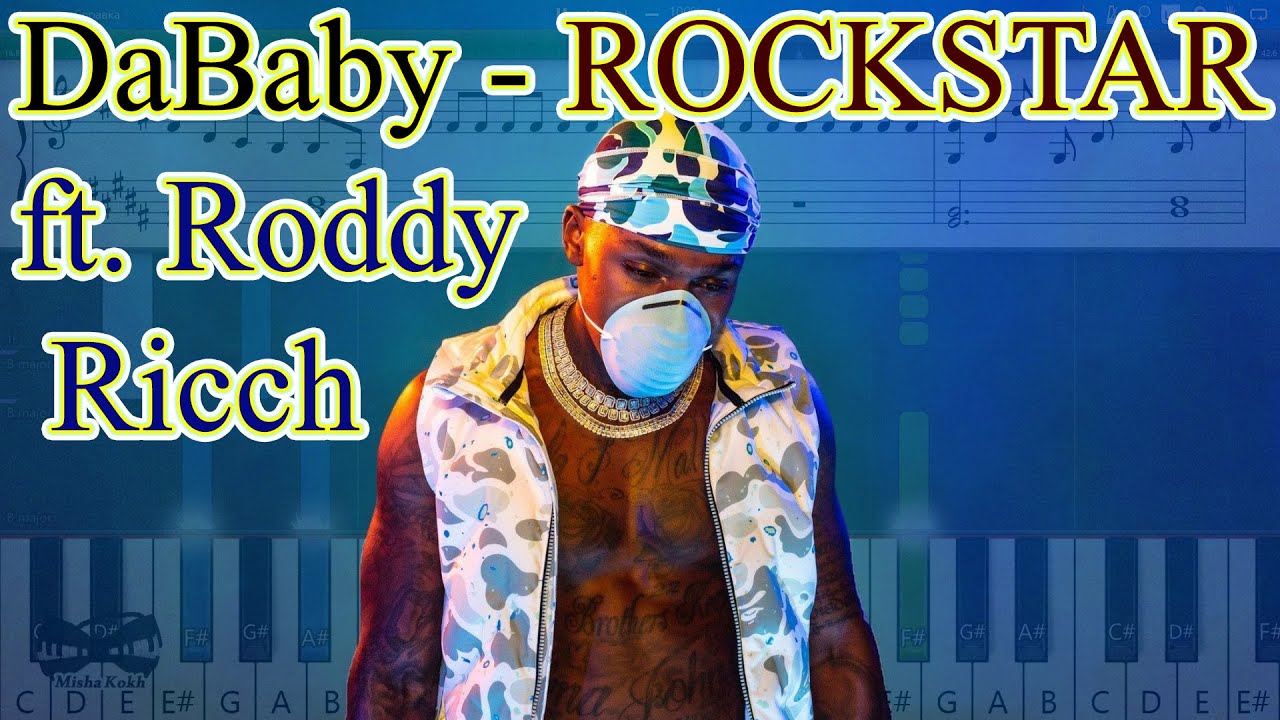DaBaby - ROCKSTAR ft. Roddy Ricch [Piano Tutorial | Sheets | MIDI ...
