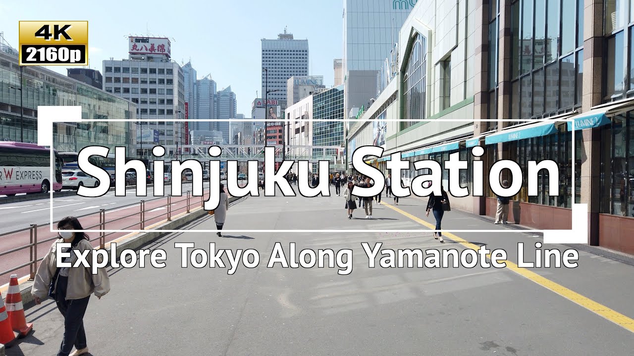 [4K] Japan - Explore Tokyo Along JR Yamanote Line: Walking to Shinjuku ...