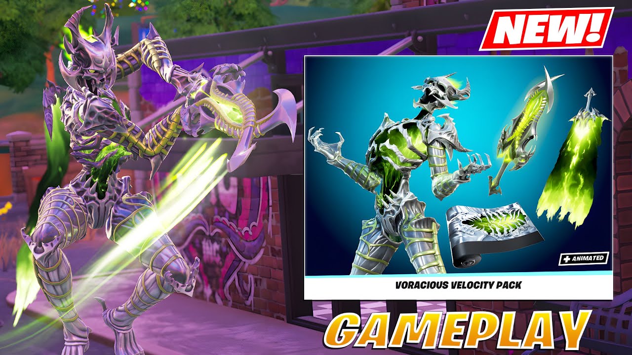 Keleritas Skin Gameplay (Voracious Velocity Pack Item Shop) Fortnite ...
