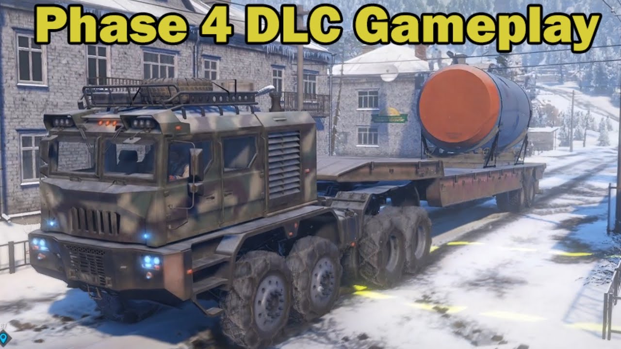 SnowRunner - Transporting Rocket ship parts in NEW PHASE 4 DLC MAP ...