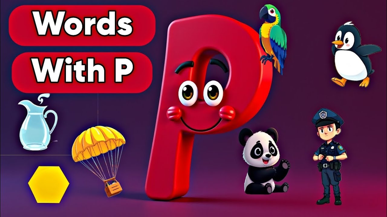 Parrot and P Words! | ABC Song for Kids | Fun Learning @PoemsPeekaboo ...