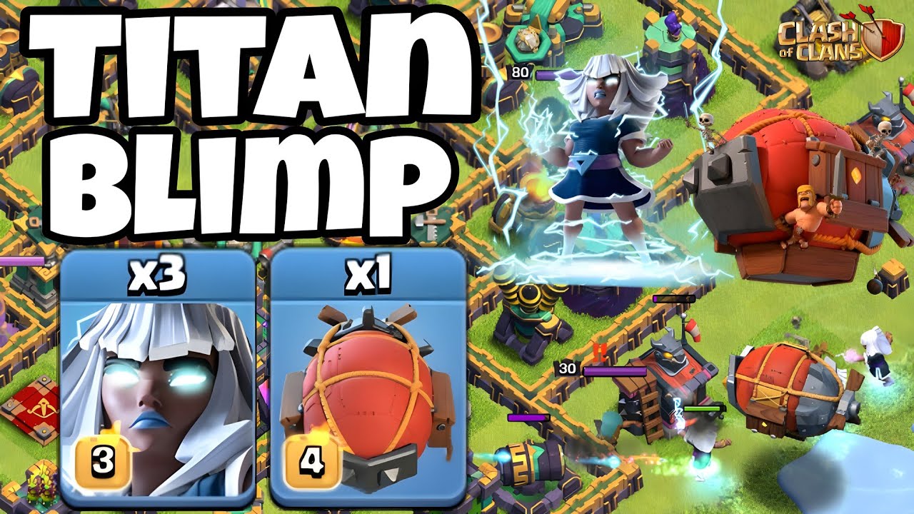 Th15 Max Titan Blimp Attack Strategy!! Best th15 Attack Strategy in ...