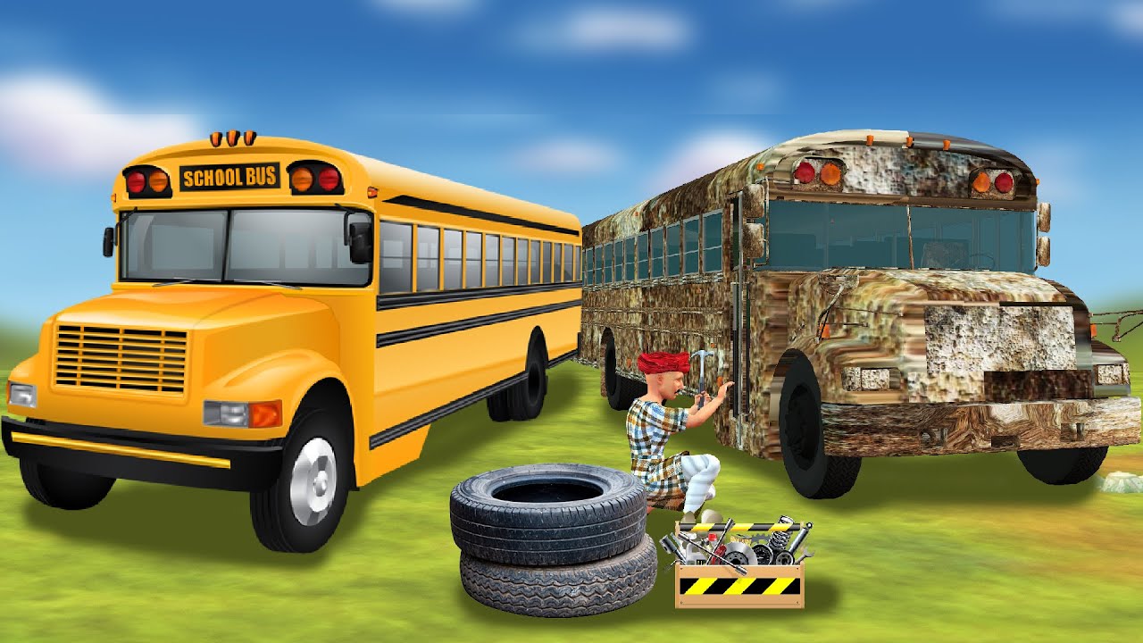 जादुई स्कूल बस मरम्मत Magic School Bus Restoration Comedy Video हिंदी ...