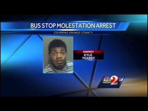 Man molested 11-year-old at school bus stop, police say