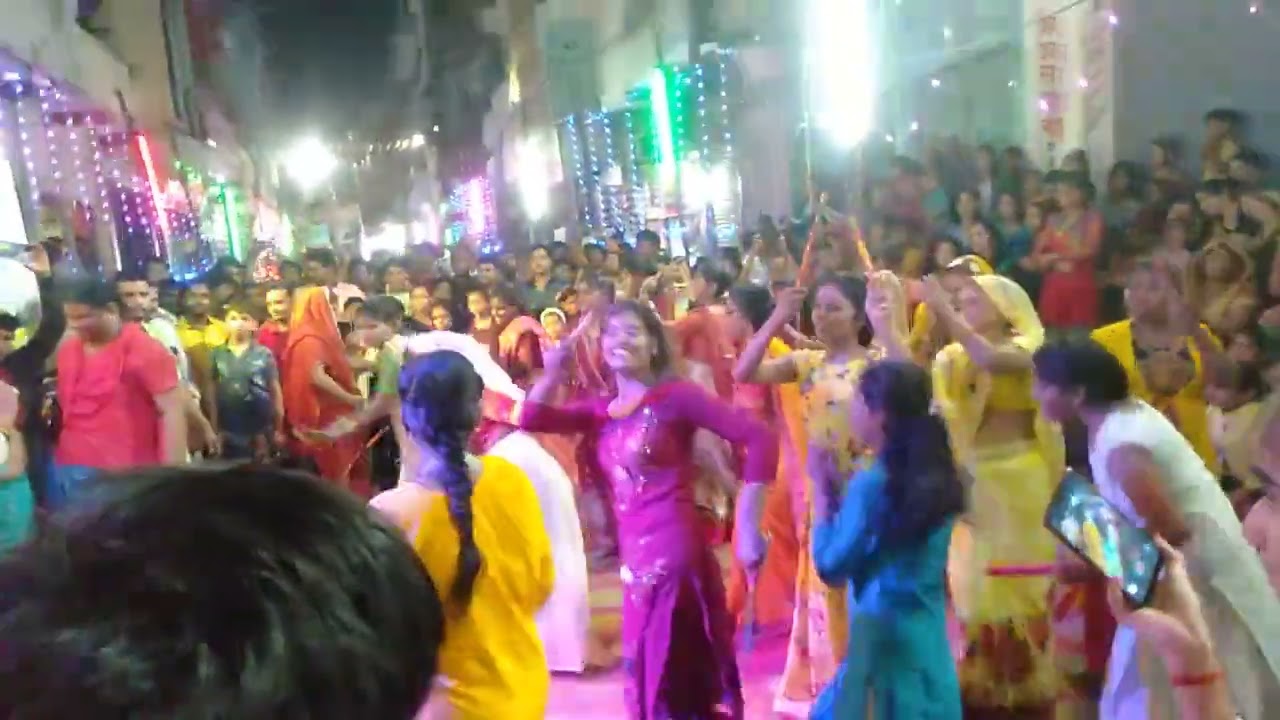 MAA KA JAGRATA DANDIYA DANCE MACHHALI SHAHAR - YouTube