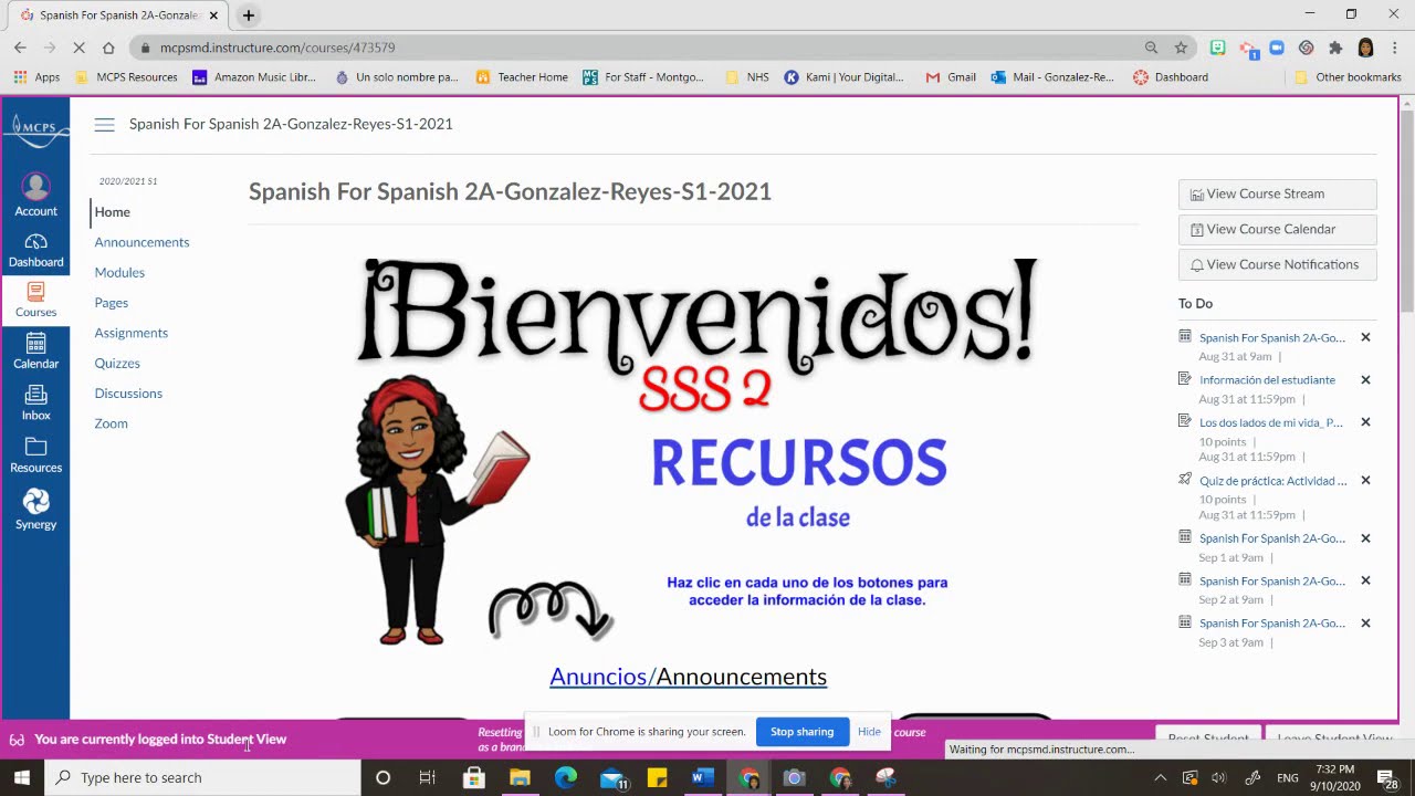 ¿Cómo navegar MyMCPS Classroom? - YouTube