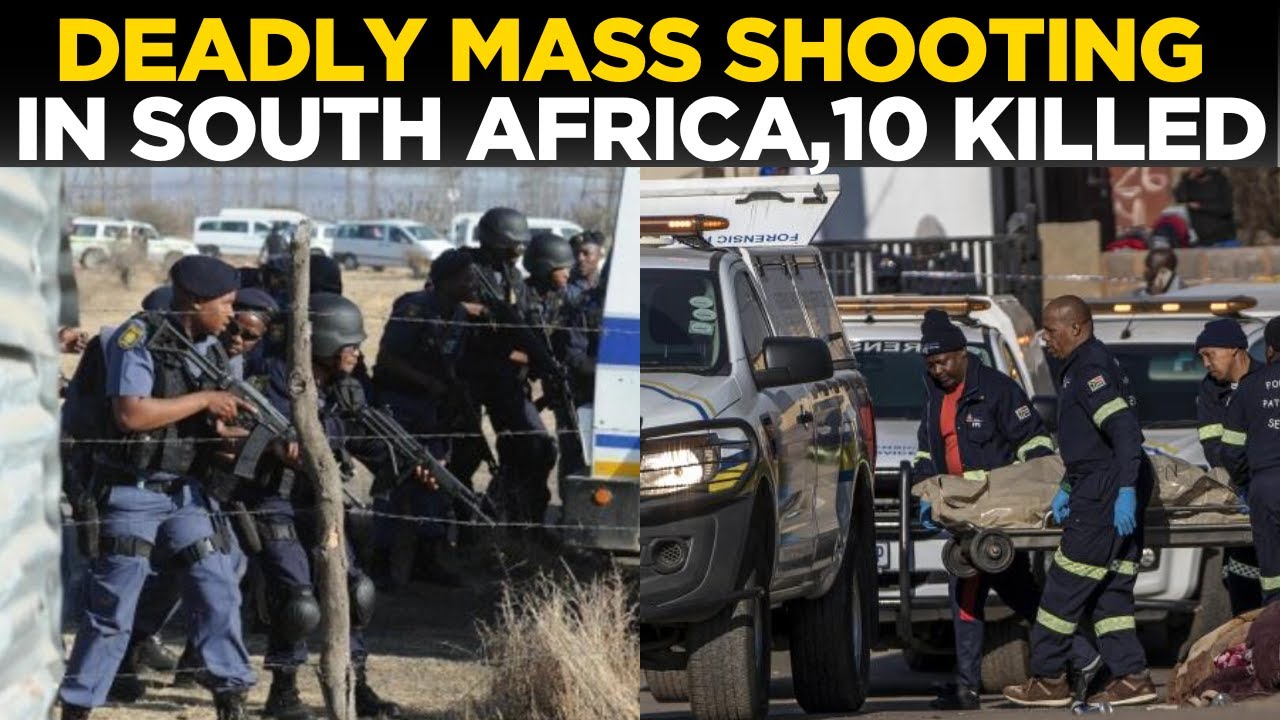 SOUTH AFRICA SHOOTING LIVE | Eyewitnesses Describe Horror as Gunmen ...