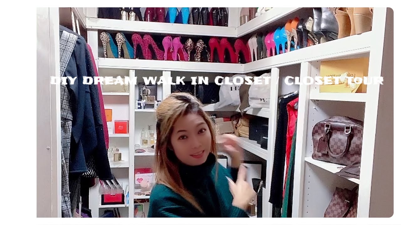 🇯🇵DIY DREAM WALK IN CLOSET | SLIGHT CLOSET TOUR |CUSTOMIZED DRESSING ...