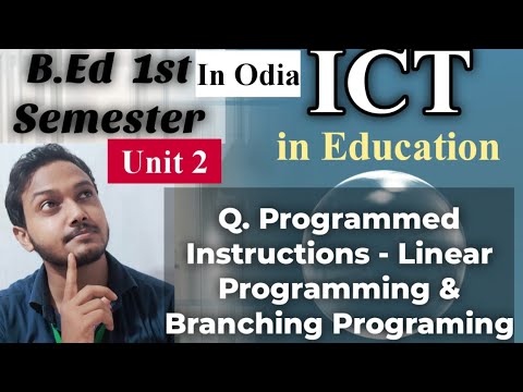 Programmed Instructions - Linear Programming & Branching Programing || ICT - YouTube