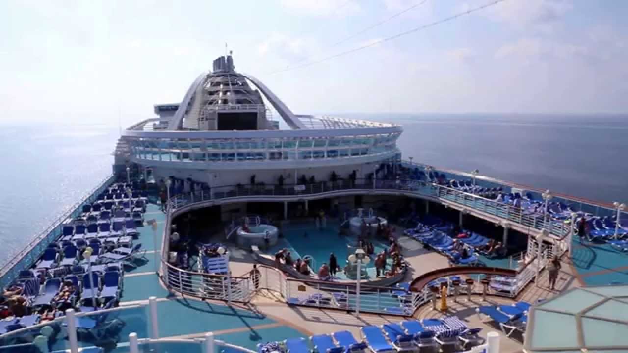 Caribbean Princess pool party - YouTube