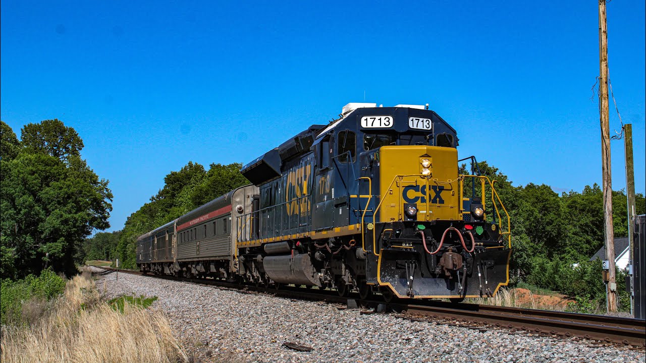 CSX W001 geometry train on the Blue Ridge Sub at Enola - YouTube