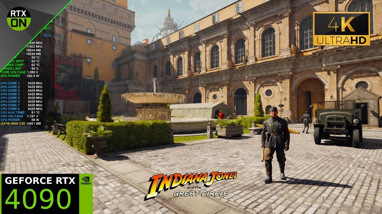 Indiana Jones and the Great Circle Path Tracing [4K] DLAA/Quality/FG ...