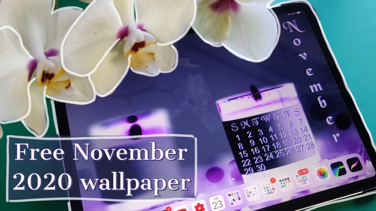 Free November wallpaper set for iPad Pro 11 / How to create a digital ...