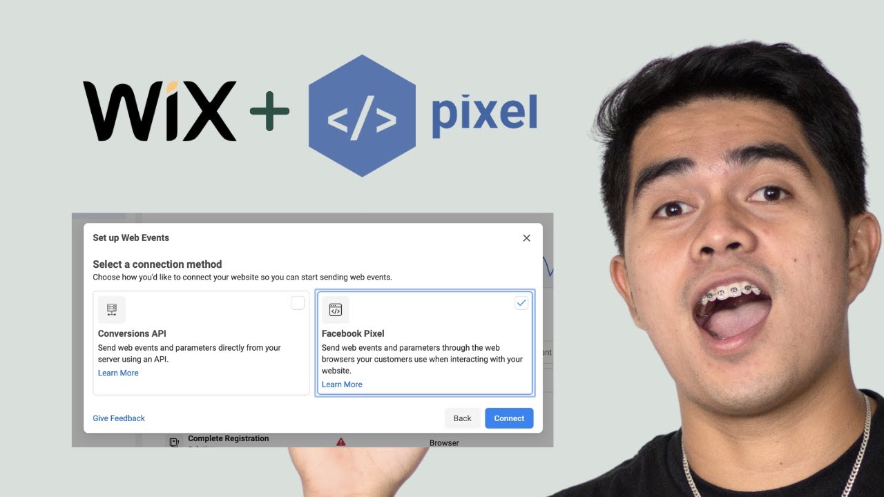 How to install Facebook pixel to website using Wix integration - YouTube