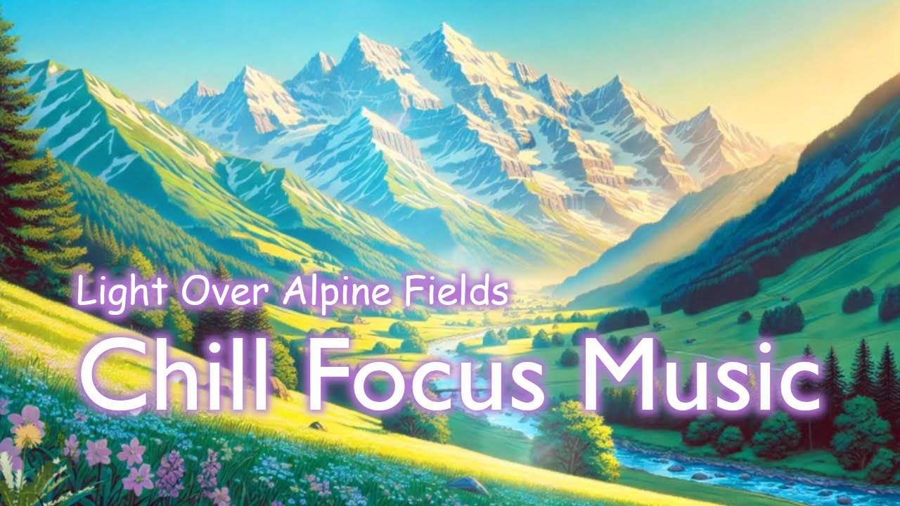 Chill Focus Music | Light Over Alpine Fields 🌞🌼 | Piano | Relaxing ...