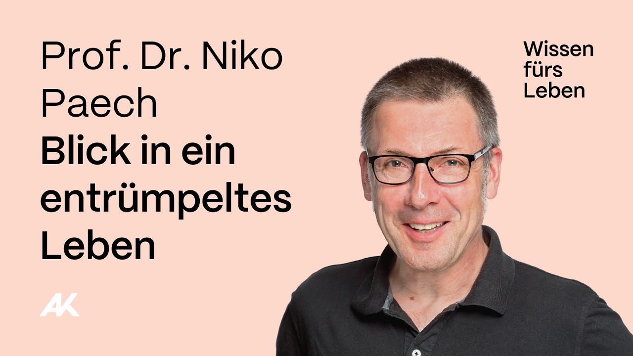 Niko Paech: Blick in ein entrümpeltes Leben - YouTube
