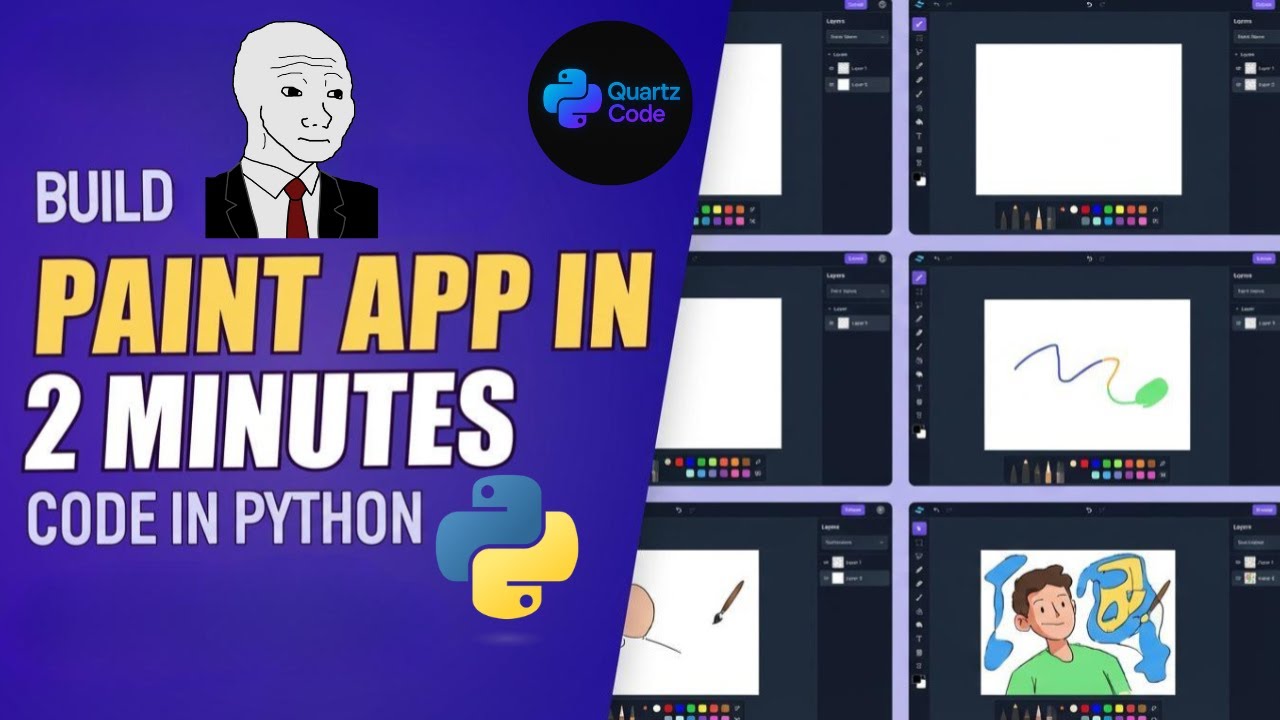Build a Paint / Drawing App in Python – Easy Tkinter GUI Tutorial (Full ...