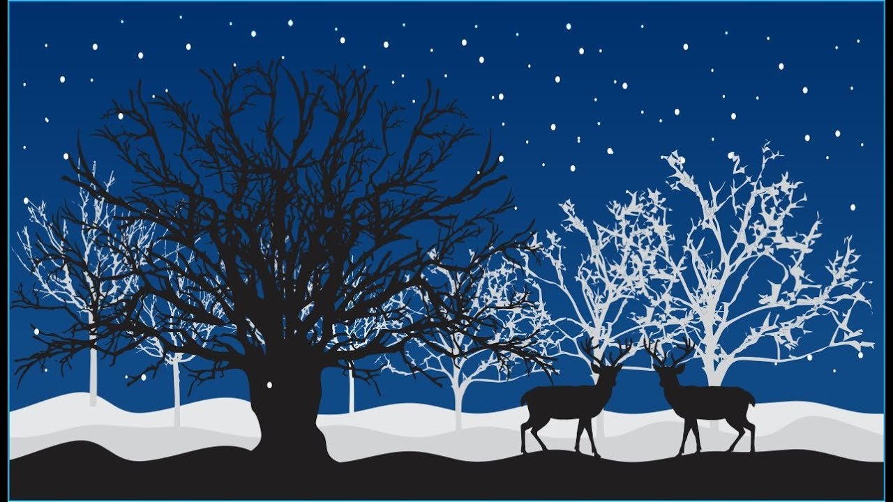 Coreldraw x7 Tutorial - Beautiful Winter Background Vector Designs by ...