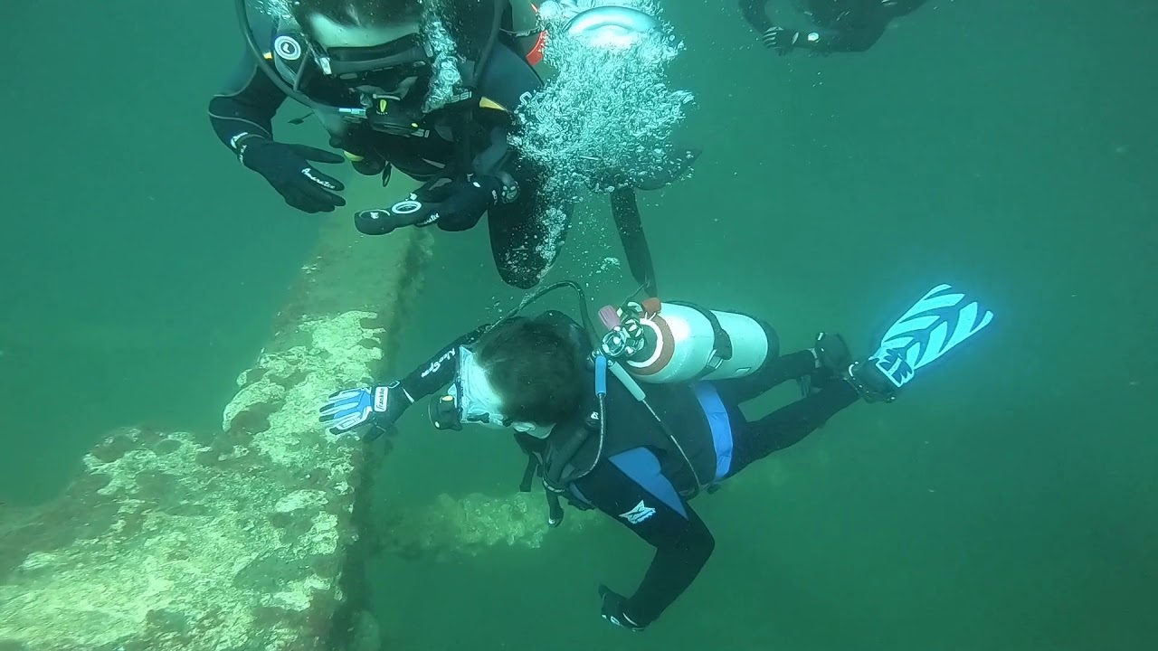 Scuba Diving Bridge span Panama city - YouTube