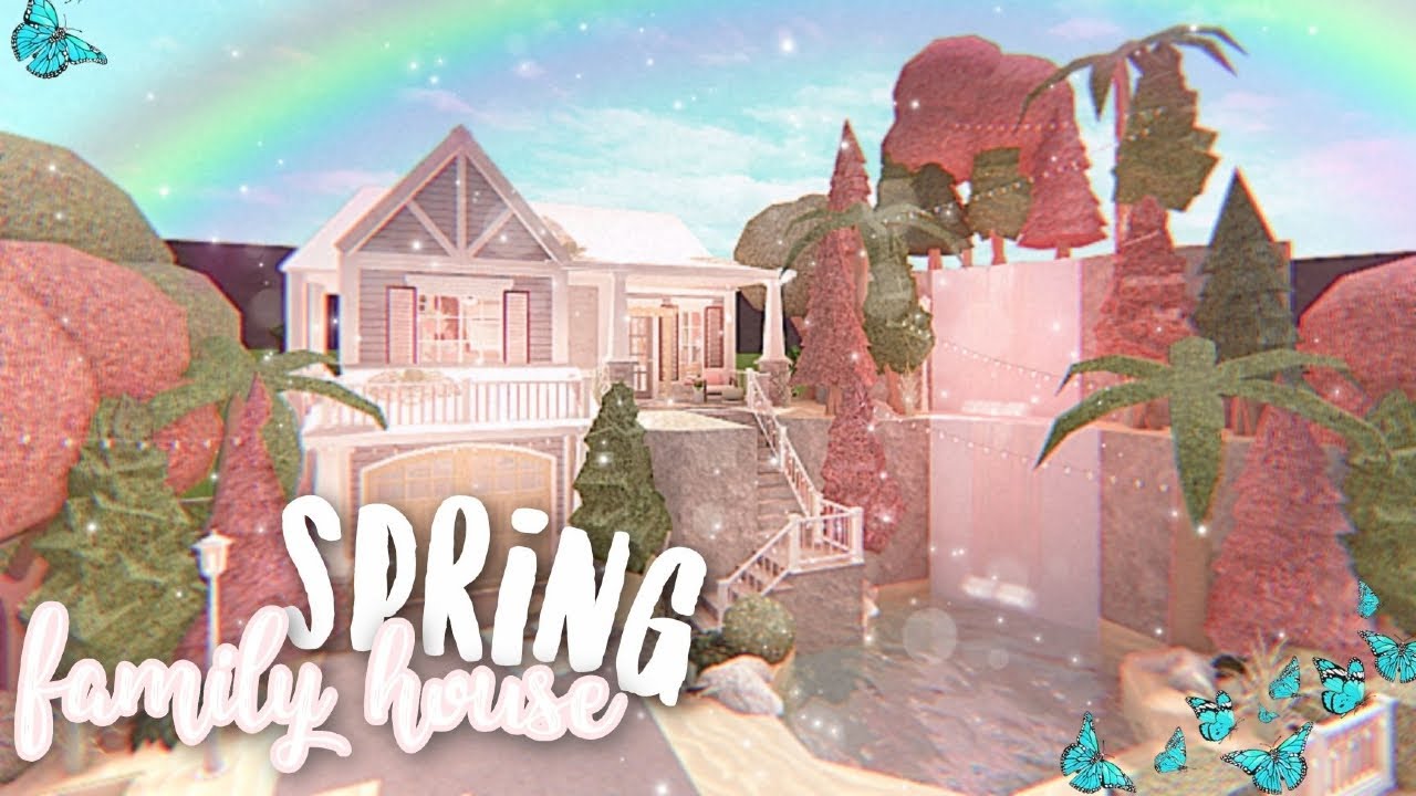 Spring Family Home (Collab with iicoopxr ) | 137k | Roblox | Bloxburg ...