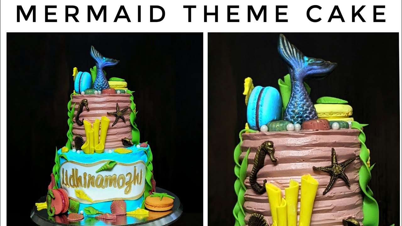 Mermaid them cake | marmaid cake making ideas | M Yum Cakes - YouTube