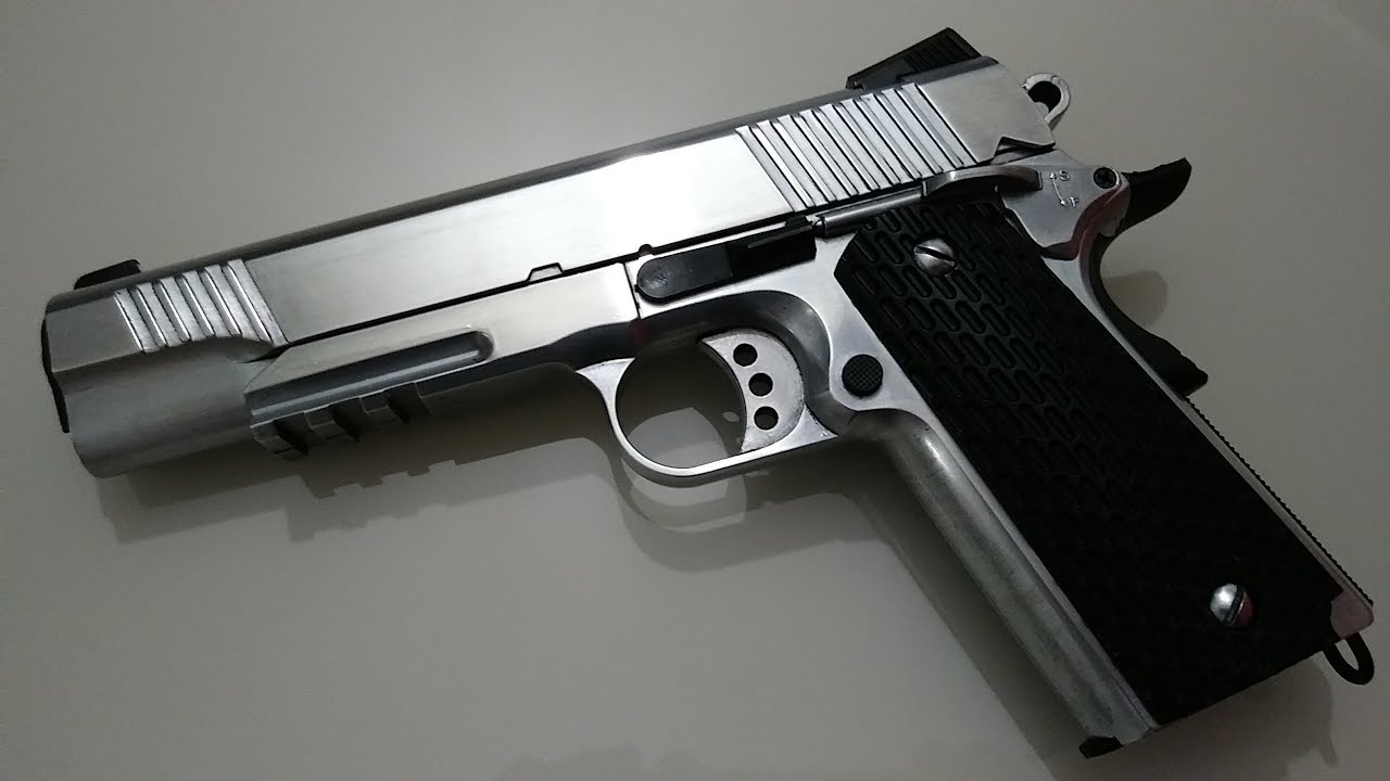 PISTOLA AIRSOFT 1911 WARRIOR M291 DOUBLE EAGLE (MODIFICADA) - YouTube