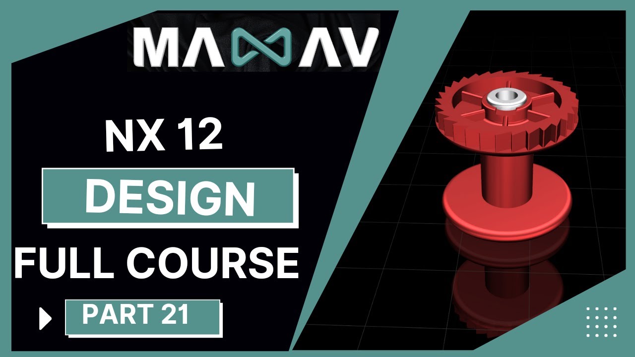 Plastic part | (part 21) NX 12 full course | NX 12 | NX CAD | NX 12 for ...