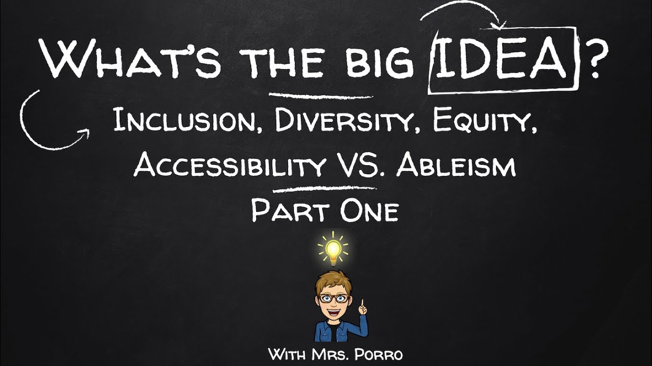 What's the Idea? Inclusion, Diversity, Equity, and Accessibility vs ...