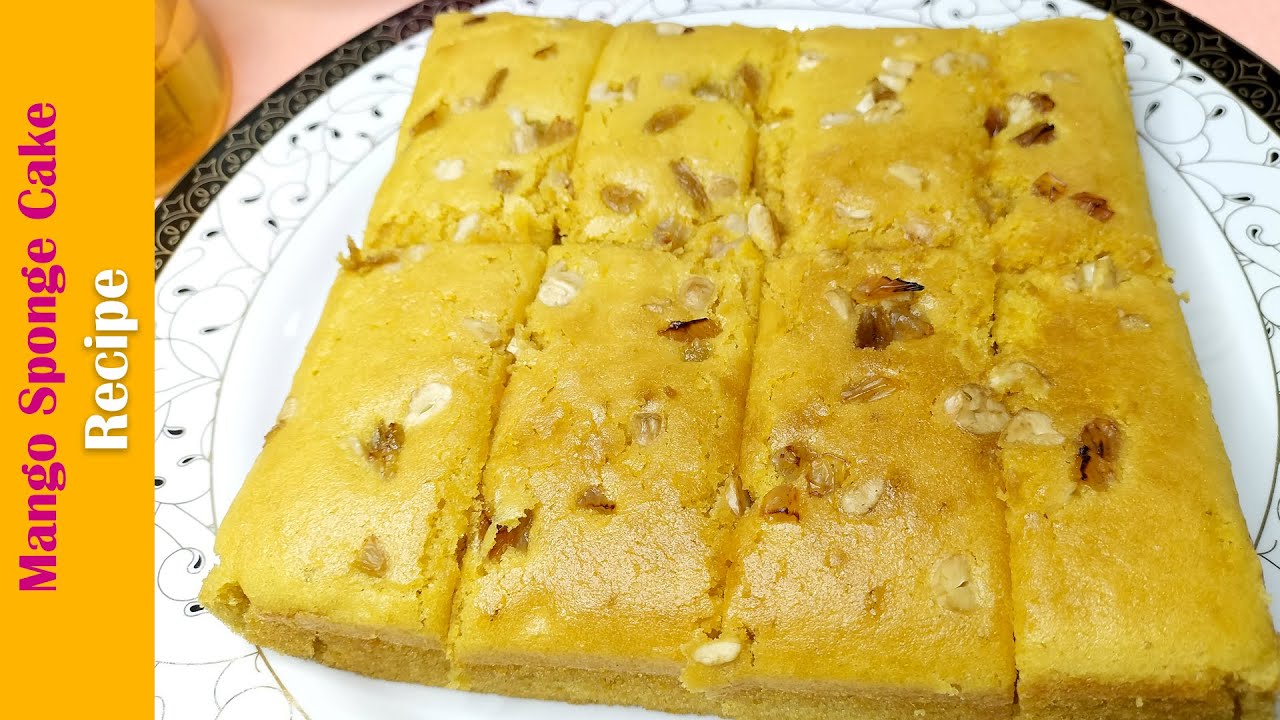 Mango Cake Recipe | Delicious Mango Sponge cake | Yummy Foods - YouTube