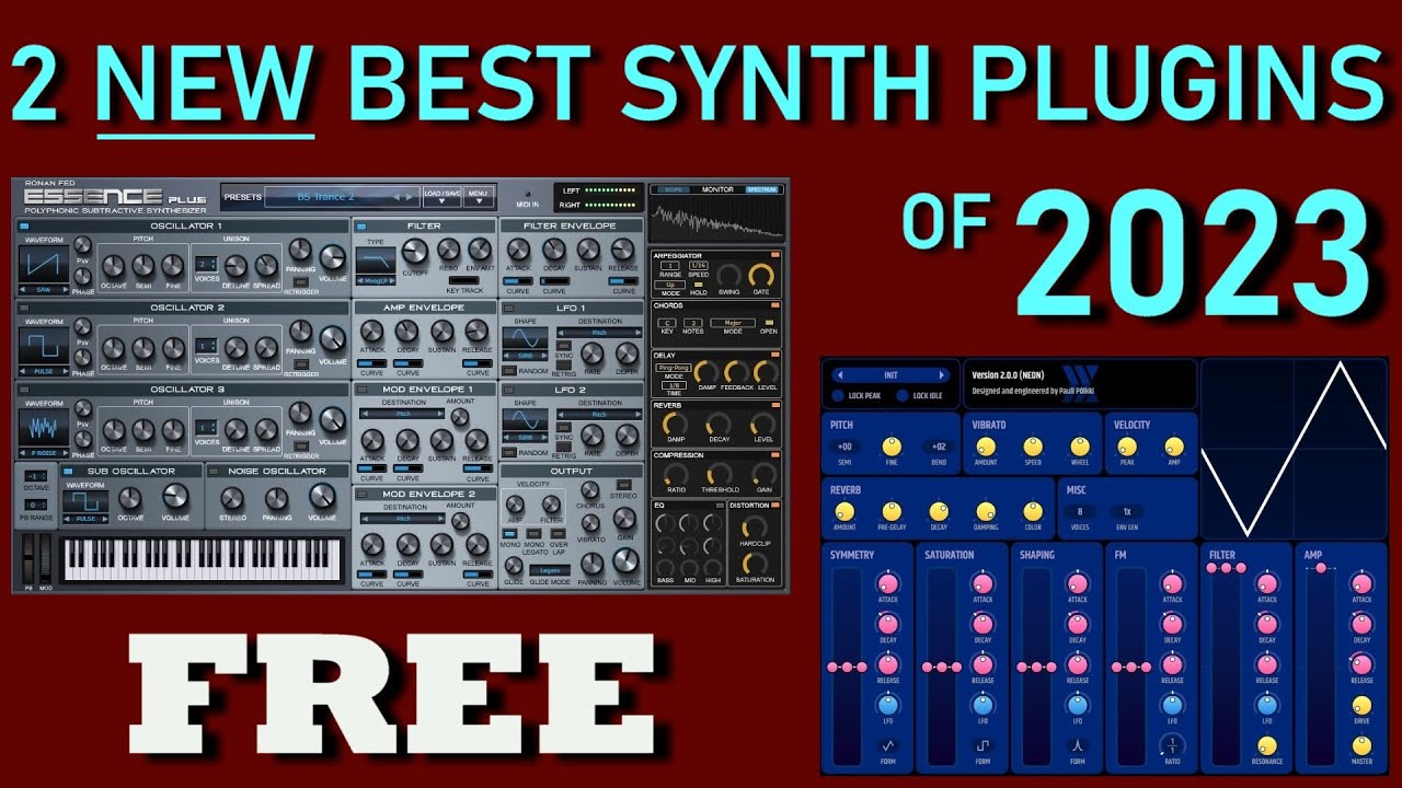 2 NEW BEST FREE SYNTH PLUGINS OF 2023 - YouTube