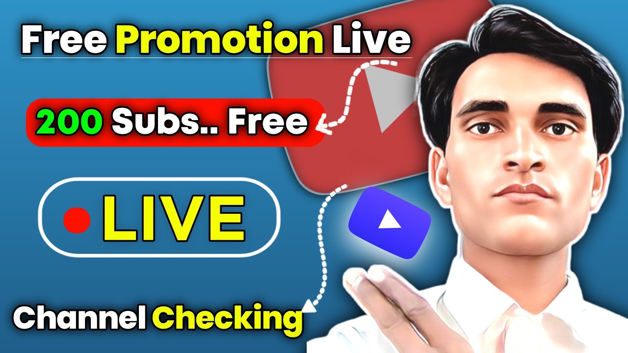 Youtube Promotion 🔥 🌷|| Live Channel Checking And Free Promotion - YouTube