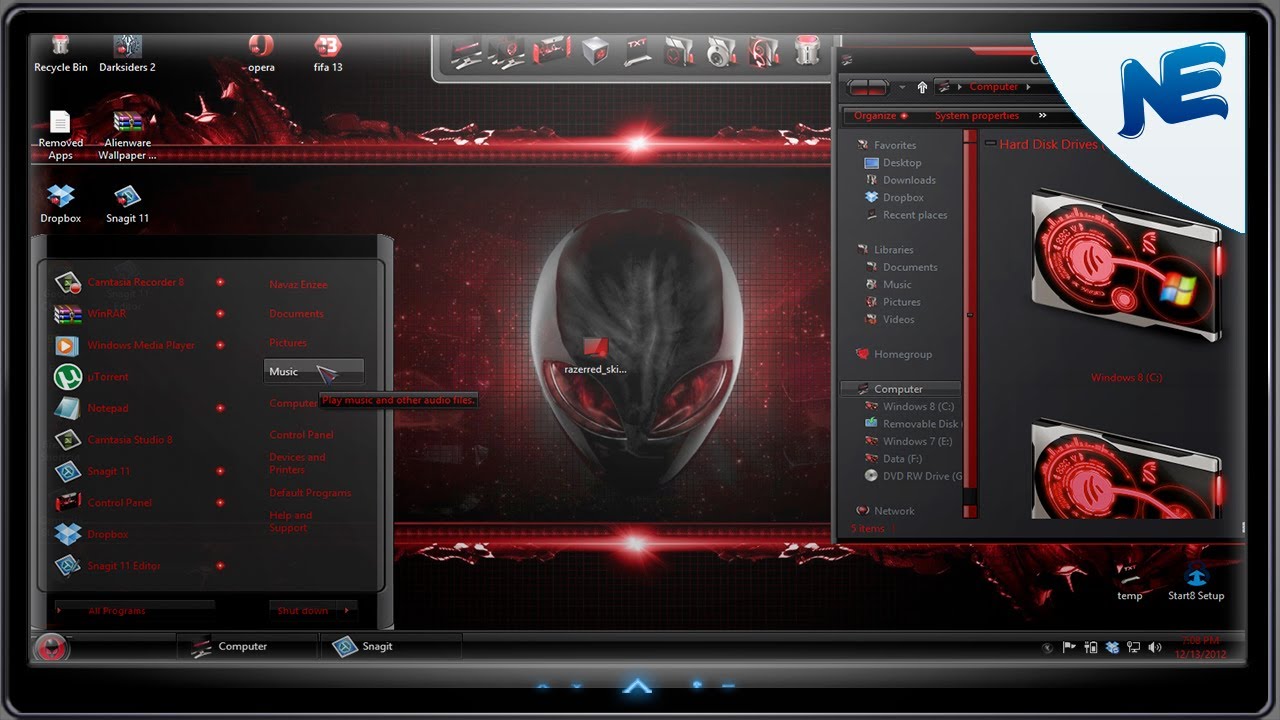 Alienware Themes Free Pc: full version free software download