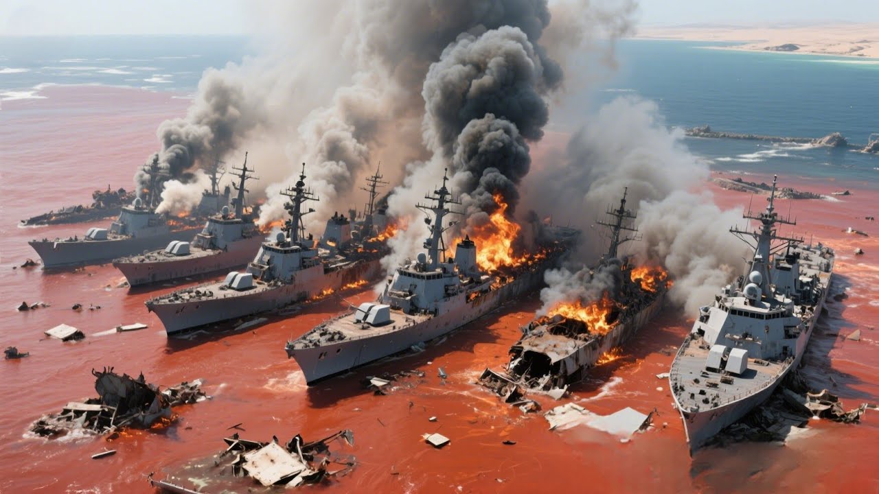 Happened today, 9 of Russia's most advanced warships were destroyed by ...