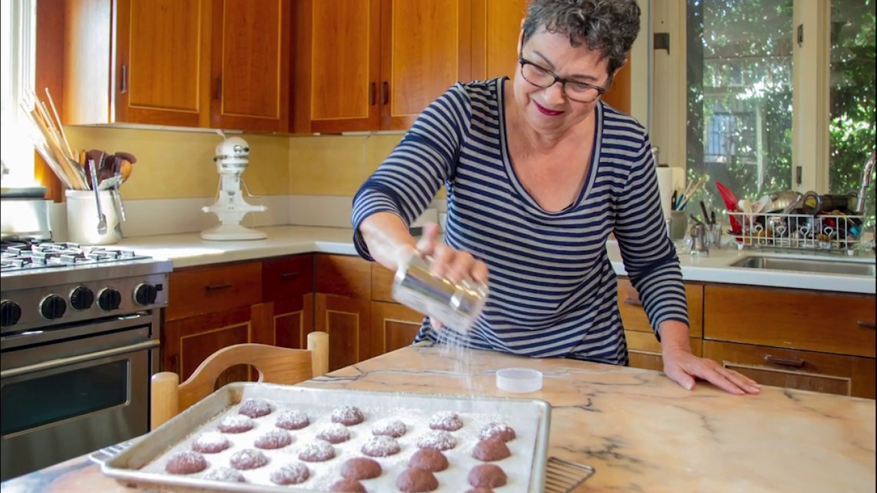 Alice Medrich's Chocolate Wedding Cake Cookies - YouTube
