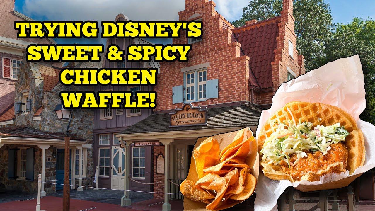 Disney's Delectable Sleepy Hollow Sweet And Spicy Chicken Waffle ...