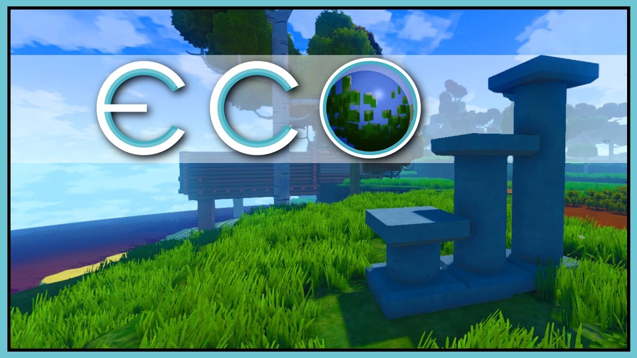 MAKING CONCRETE - Pillars & Slabs [Let's Play Eco Game / Eco Gameplay ...