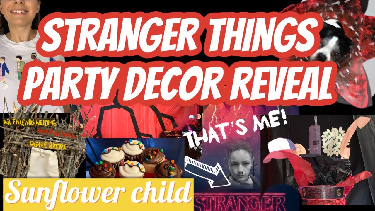 Stranger things party decor reveal | DIY stranger things - YouTube