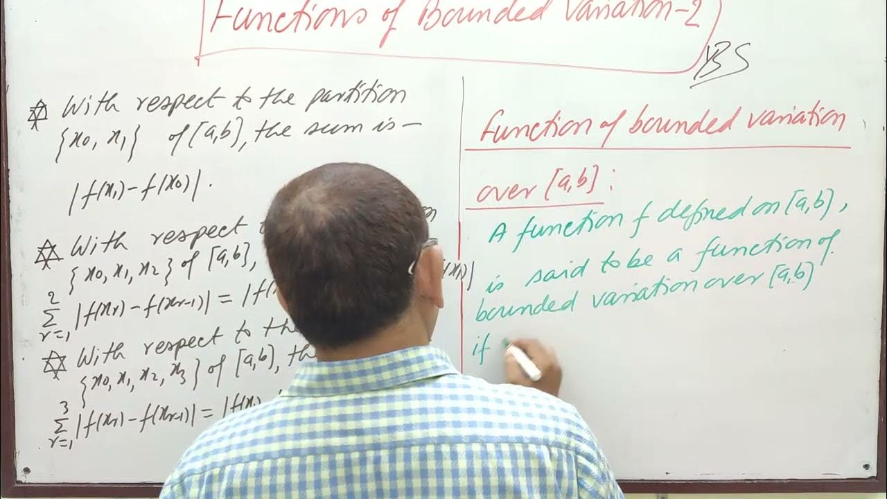 Functions of Bounded Variation 2 , by Yogendra Bahadur Singh Chauhan - YouTube