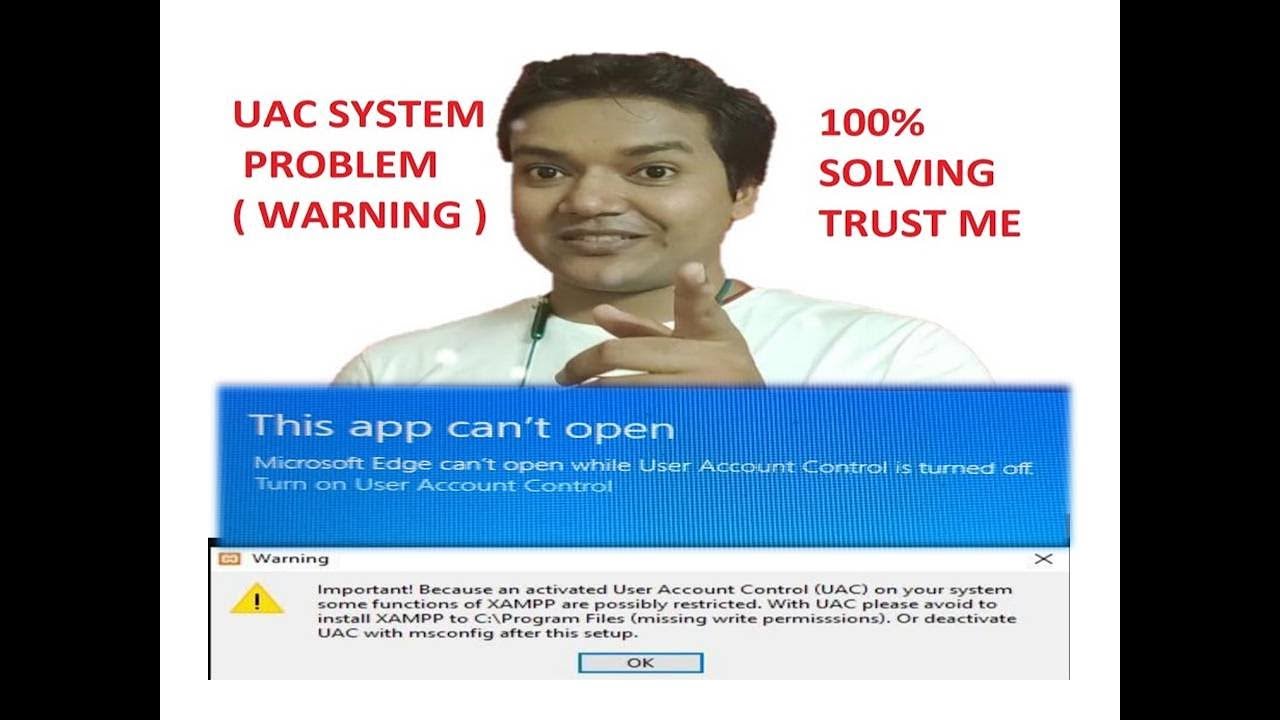 How to install Xampp 100% Solve UAC problem || This app can't open ...