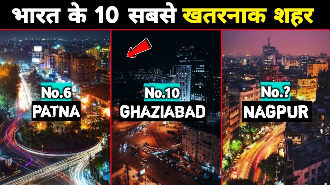 India's top 10 most unsafe cities || 2023 || top most dangerous cities ...