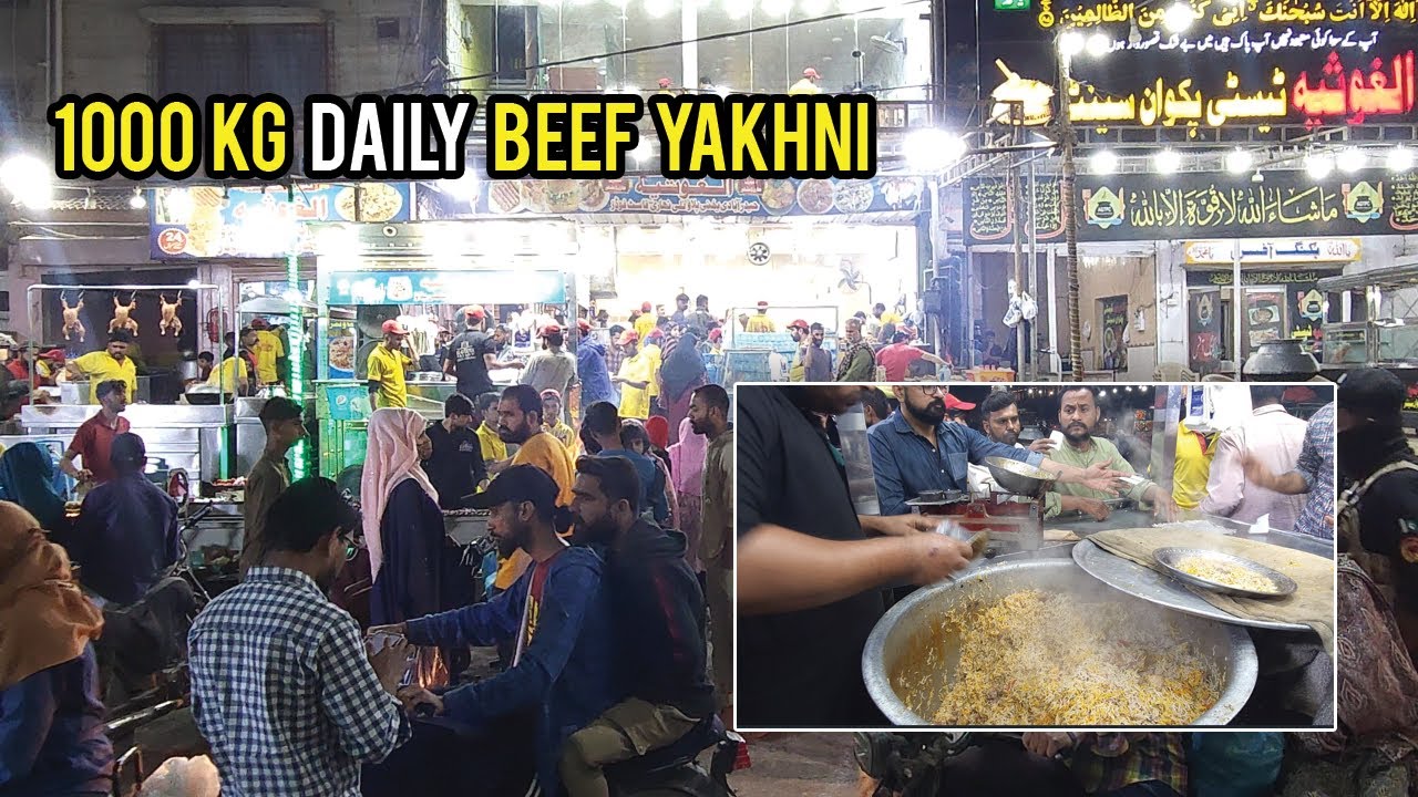 PAKISTAN’s Biggest Beef Pulao Setup | 1000 Kg Daily Beef Yakhni Pulao ...