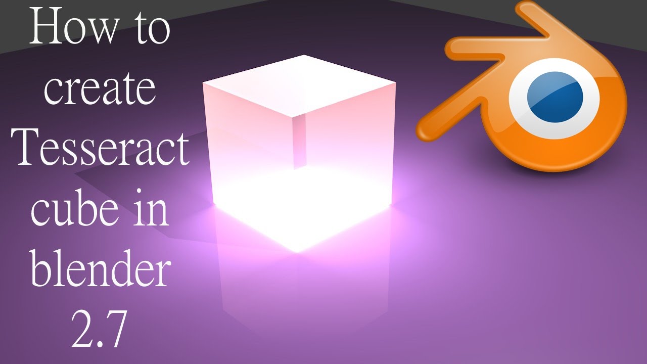 how to create tesseract cube in blender - YouTube