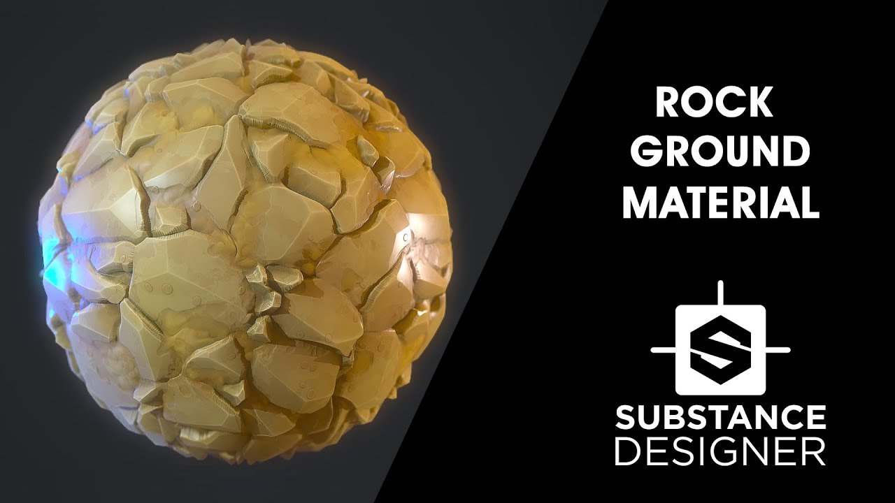 Substance Designer - Stylized Rock Ground Material - YouTube
