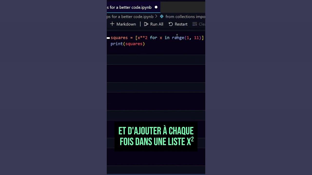 Coder En Python La Compréhension De Listes Shorts Coding Python3 Python Programming Youtube