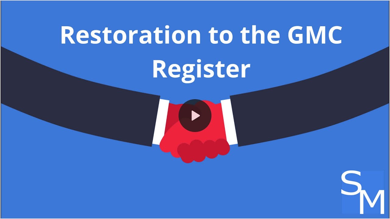 Restoration to the GMC Register - YouTube