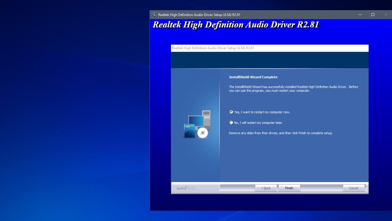 how to install realtek high definition audio driver windows 10 - YouTube