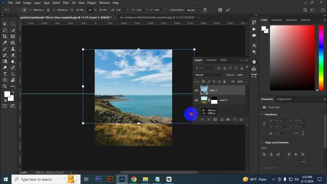 How to use Auto Blend Layers in Photoshop - YouTube